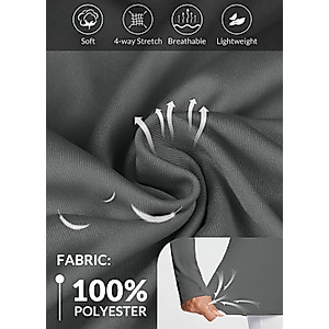 BALEAF Women's Workout Tops Long Sleeve Running Shirts Quick Dry Moisture Wicking Athletic T-Shirts for Exercise Gym Sports Yoga Charcoal Gray Size M