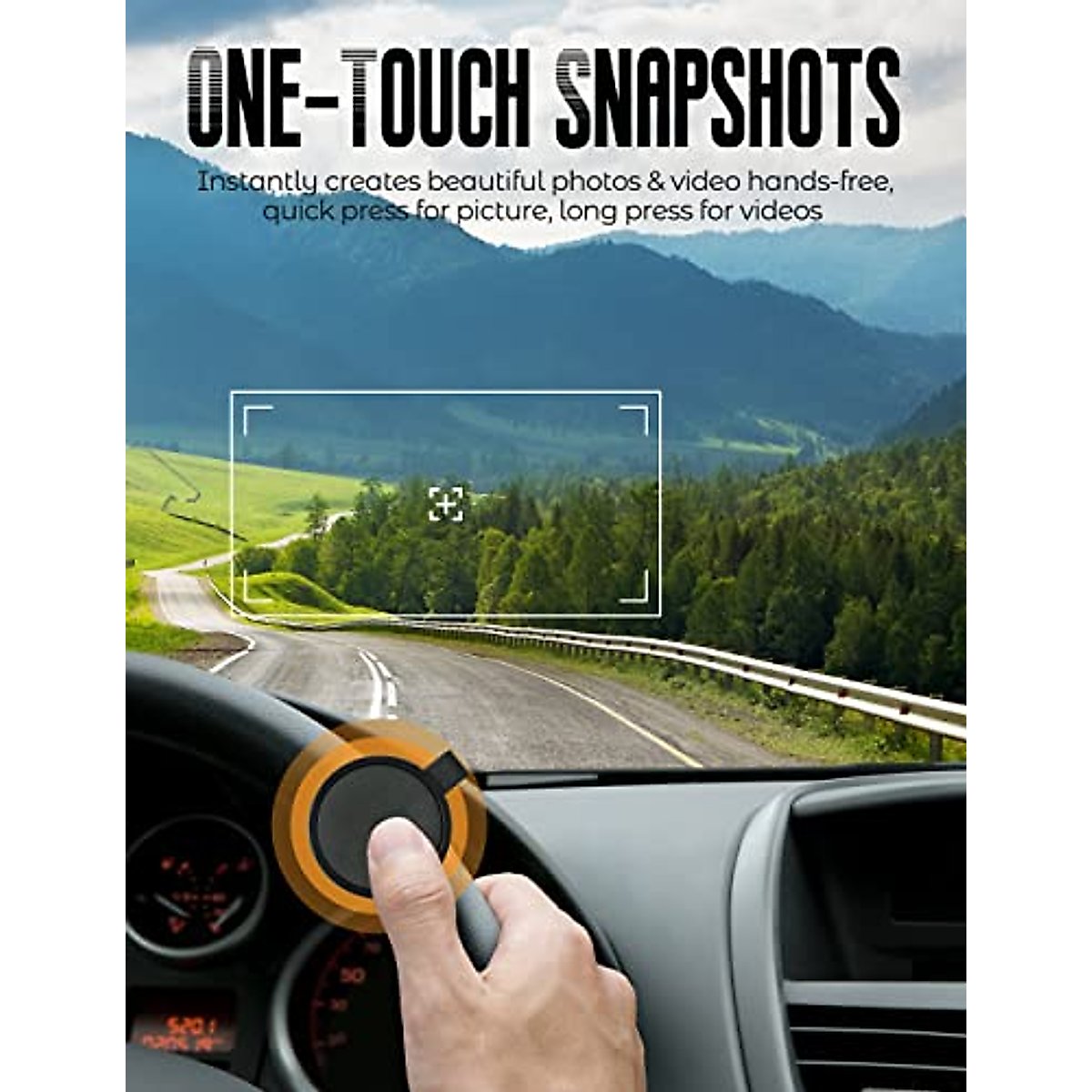 Dual Dash Cam, Dash Cam 2K Front and 1080P Cabin Dash Camera, 2.5K 2560x1440P@60fps Single Front, Dual Sensor, Infrared Night Vision, App Control, 24hr Parking Mode, Built-in GPS, VD009