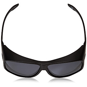 Dioptics unisex adult Solar Shield-classic Fits Over Sunglasses, Grey, 66 mm US