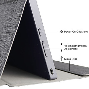 Slim and Portable IPS HD Monitor, Cell Phone Computer a line Connection with The Same Screen Extender 15.6-inch Portable Monitor