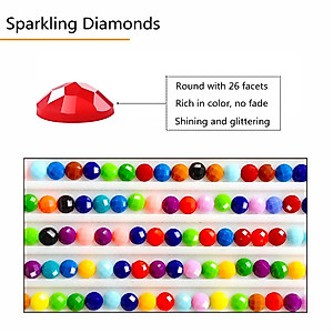 eGoodn White Horse 5D Diamond Painting Art Kit for Adults Full Drill Round 20x16 Inches / 50x40 cm, Myths and Legends Animals with Wings