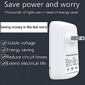 2 Pack Power Saver, Pro Power Saver Save Power Electricity Saver, Electricity Saving Box Household Office Market Device Electric US Plug (2PC)