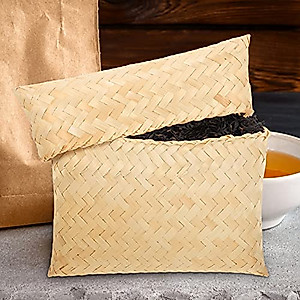Alipis Bamboo Sticky Rice Basket Bamboo Pillow Candy Box Treat Packing Boxes Party Favors Boxes Sticky Rice Basket Snack Storage Basket Tea Container for Wedding Party Mothers Day Gift L