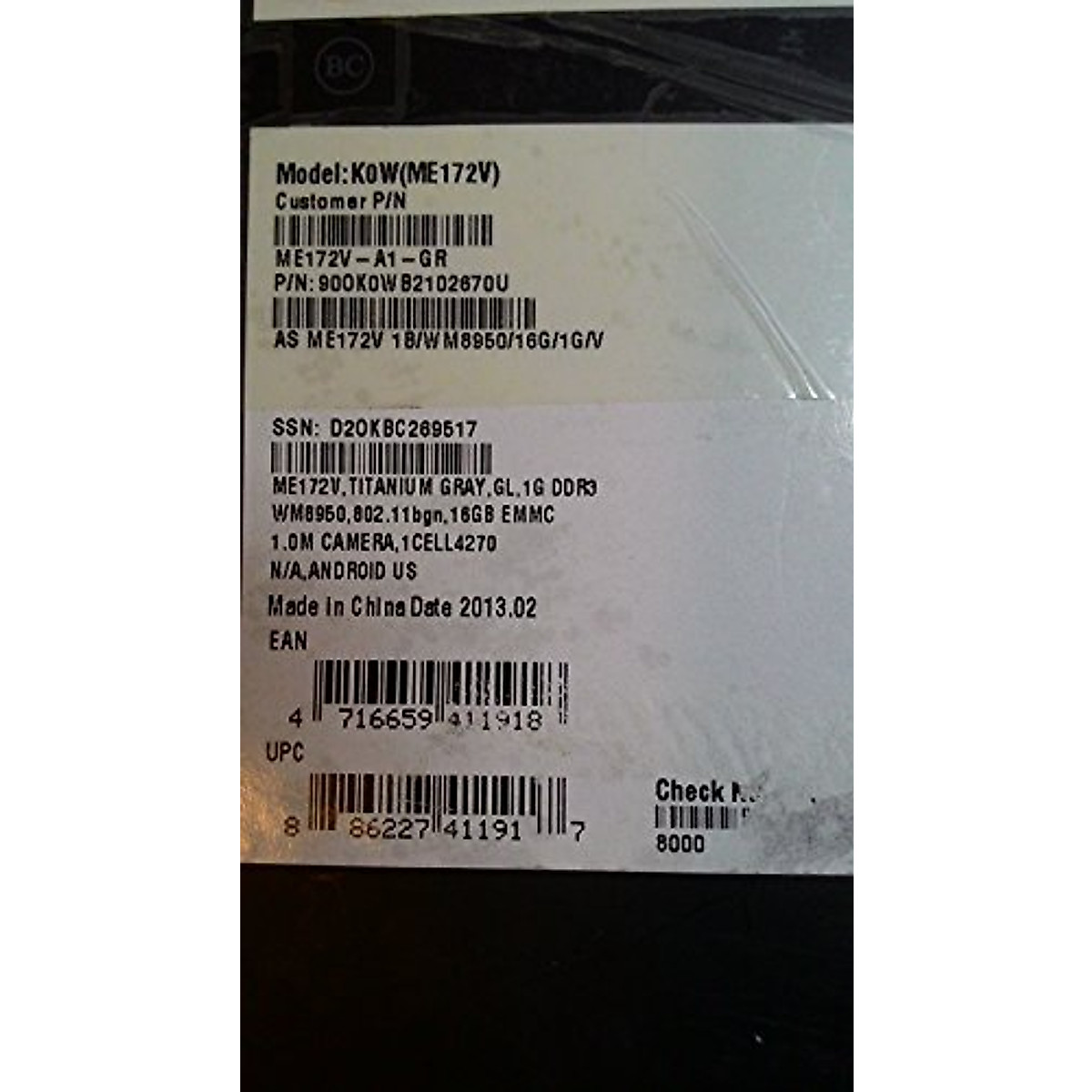 ASUS MeMO Pad ME172V-A1-GR 7.0-Inch 16 GB Tablet (Grey)