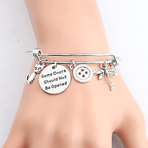 KEYCHIN Coraline Inspired Gift Coraline Jewellery Secret Door Gift Some Doors Should Not Be Opened Bracelet (Be Opened bracelet)