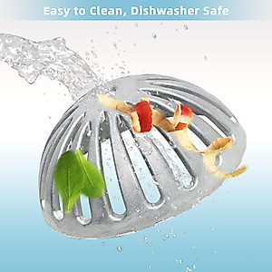 10 Pack Floor Sink Strainer Floor Drain Strainer Heavy Duty Aluminum Dome Sink Drain Strainer Floor Drain Cover for Kitchen, Bar, Outdoor Garden or Bath 5-1/4" Diameter x 2-1/4"H