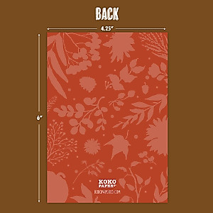 Koko Paper Co Fall Invitations with Pumpkin and Sunflowers | 25 Fill-in Invitations and 25 Bright White Envelopes | Printed on Heavy Card Stock.