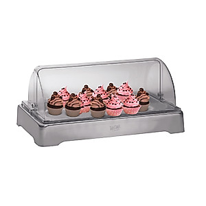 TableCraft Products CW40169 Full SZ Stainless Cold Server W Polycarbonate Lid