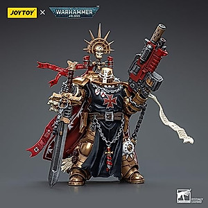 HiPlay JoyToy Warhammer 40K Black Templars High Marshal Helbrecht 1:18 Scale Collectible Action Figure