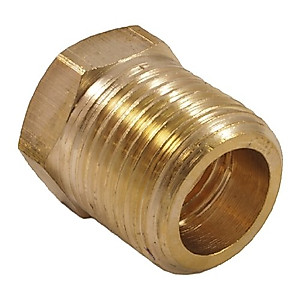 Forney 75535 Brass Fitting, Bushing, 1/4-Inch Female to 3/8-Inch Male NPT