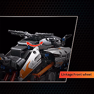 ZYLEGEN Motorcycle MOC Technic Building Blocks kit,3 Wheels Motorcycle Model Kit,Racing Roadster,Collectible Kits Motorcycle Model Set and Superbike Toy (1228PCS)