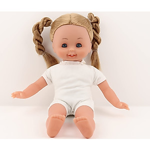 SCORAY 16 ", Stuffed Super Soft Baby Bear Doll Born and up - Removable Pink Clothing