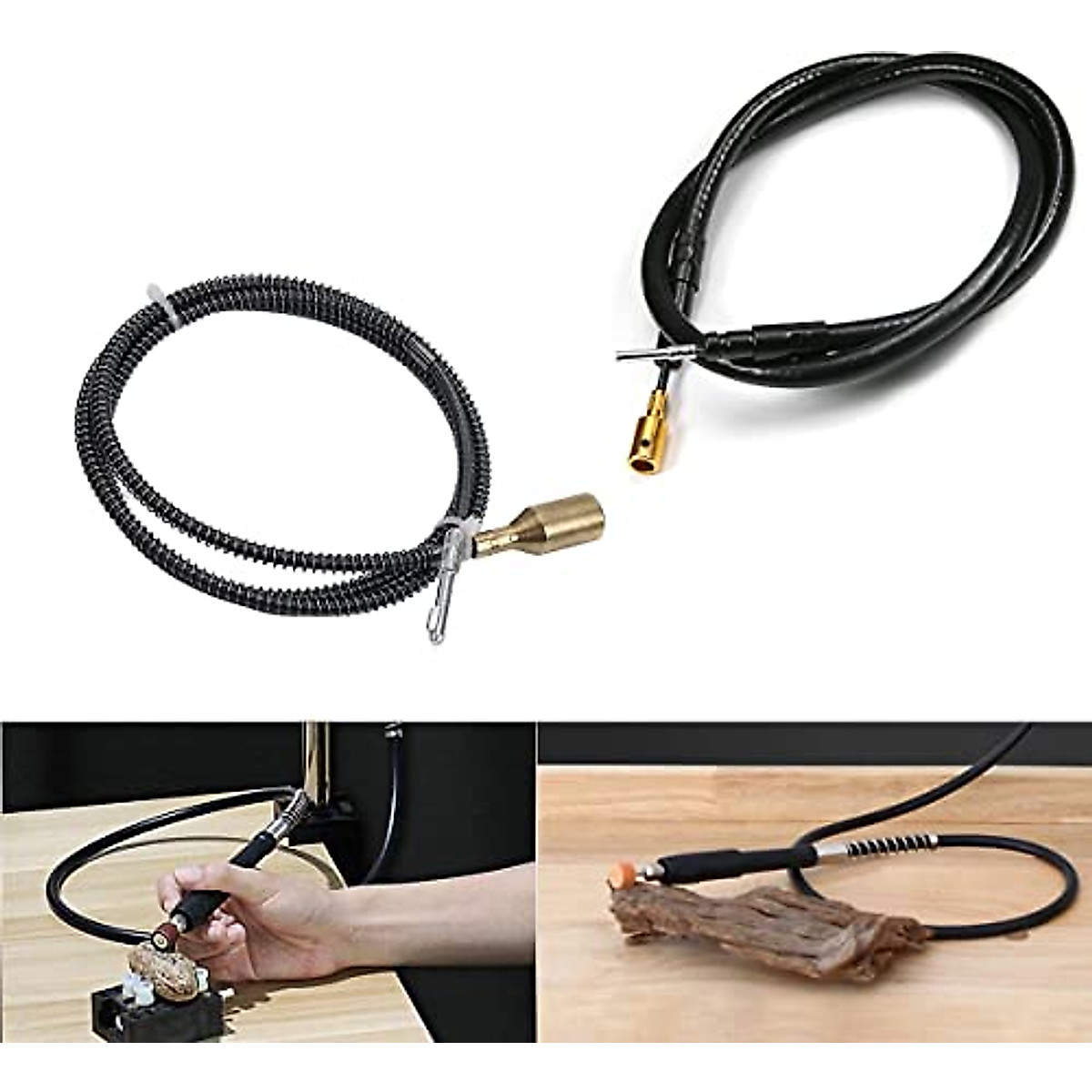 Utoolmart Flexible Shaft Rotary Tool, 39 Inch Length 4mm Dia Inner Core Spring Extension, for Power Drill Hanging Mill Grinder