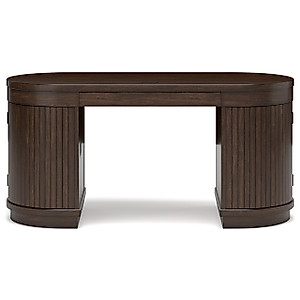 Signature Design by Ashley Korestone Home Office Desk, 63" W x 26" D x 30" H, Dark Brown