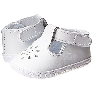 Baby Deer, Baby-Girls Crib Shoe, White, 00(Preemie)