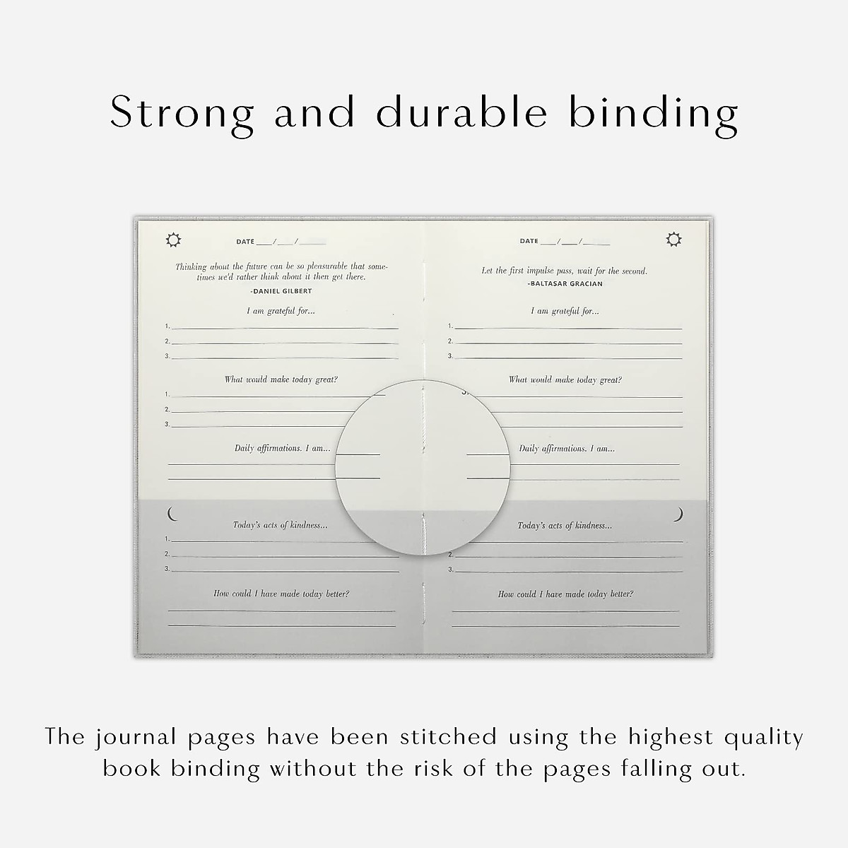 The Gratitude Journal : 5 Minute Journal a Day for More Happiness, Positivity, Affirmation, Productivity, Mindfulness & Self Care - A Simple Undated Hardcover Five Minute Guide Daily Planner and Effective Gratitude Journal for Women & Men (Beige)