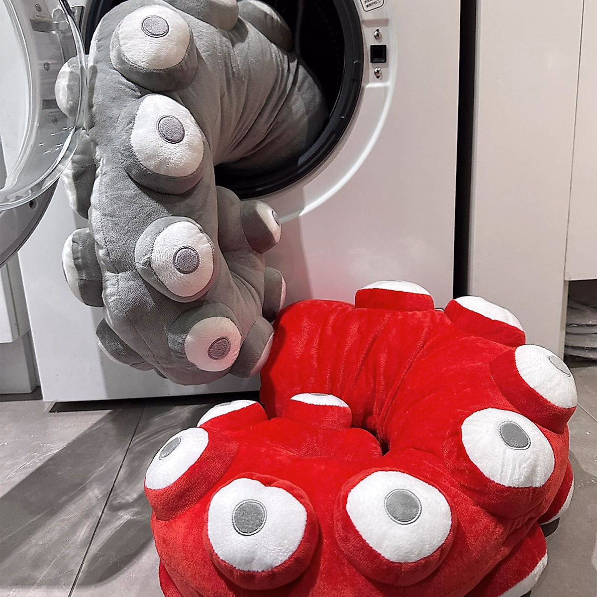 Yoholto Octopus Tentacles Plush Pillow, Tentacles Stuffed Animal, Interesting Plush Gift for Kids Adults(17.7 * 13.7in,Gray)