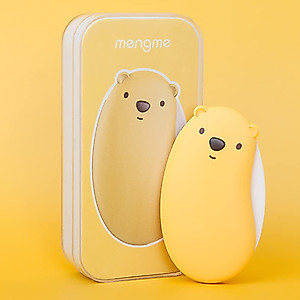 lvoku Mini Fruit Vegetable Ceramic Knife,Little Portable Folding Knives,Fruit Paring Tool,Thanksgiving Day,Christmas Gift,Unique Cute Yellow Bear Gift Ideas for Man Women Mom