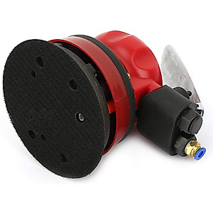 High Eagle 5'' Pneumatic Wet Orbital Sander Disc Portable Practical Air Palm Polisher Grinding Machine Kit with Inlet Joint Water Pipe