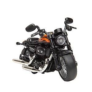 CYYSFIVQZ Die Cast Toy Motorcycle,Pull Back Motorcycle with Sounds and Lights 1:14 Friction Powered Kids Toy Cars,Motorcycle Toys Gift for Boys or Girls Over 3 Years Old Birthday Christmas (Black)