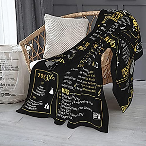 50th Birthday Gifts For Women Men Blanket, Gifts For 50th Birthday Decorations, 1973 Birthday Gifts For Her,50 Years Old Gift for Mom Dad Grandparents, 50th Birthday Gifts Ideas Back in 1973 60"X50"