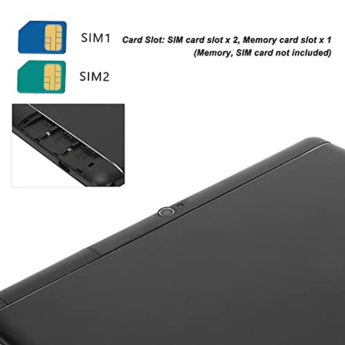 Pomya Tablet, 10.1 Inch 1280x800 IPS HD Display Tablet for Android 5.1, 1GB RAM 16GB ROM 8 Core PC Tablet, 3G Networks Calling Tablet for Daily Life