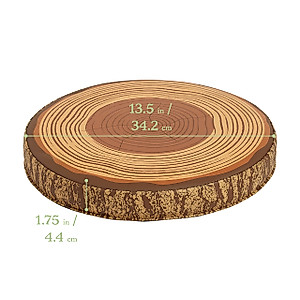 ECR4Kids SoftZone Tree Floor Cushions, Flexible Seating, Chocolate, 6-Pack