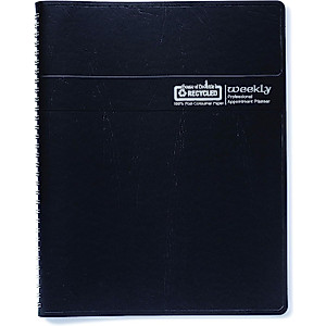 House of Doolittle 2024 Weekly Planner Calendar, Professional, Black Cover, 8.5 x 11 Inches, January - December (HOD27202-24)