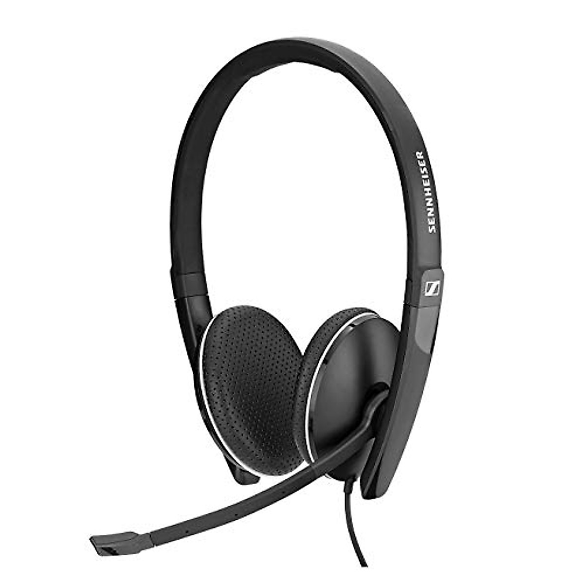 Sennheiser SC 160 USB (508315) - Double-Sided (Binaural) Headset for Business Professionals | with HD Stereo Sound, Noise Canceling Microphone, & USB Connector (Black), Black