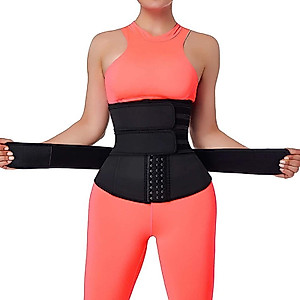 Waist Trainer Corset Trimmer Belt for Women Weight Loss Sweat Belt Waist Slimmer Sports Girdle Burn Belly Band