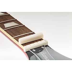 Musiclily Pro 44mm Standard LP style Flat Bottom Bone Nut Compatible with USA Les Paul Electric Guitar, 44.07x4.98x9.30mm (2 Pieces)