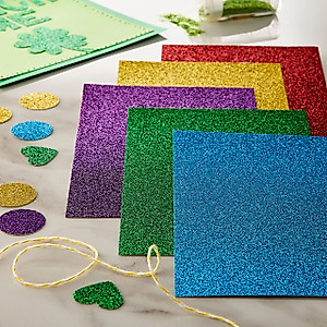 Rainbow Glitter Cardstock Paper Pad by Recollections™, 4.5”; x 7”;