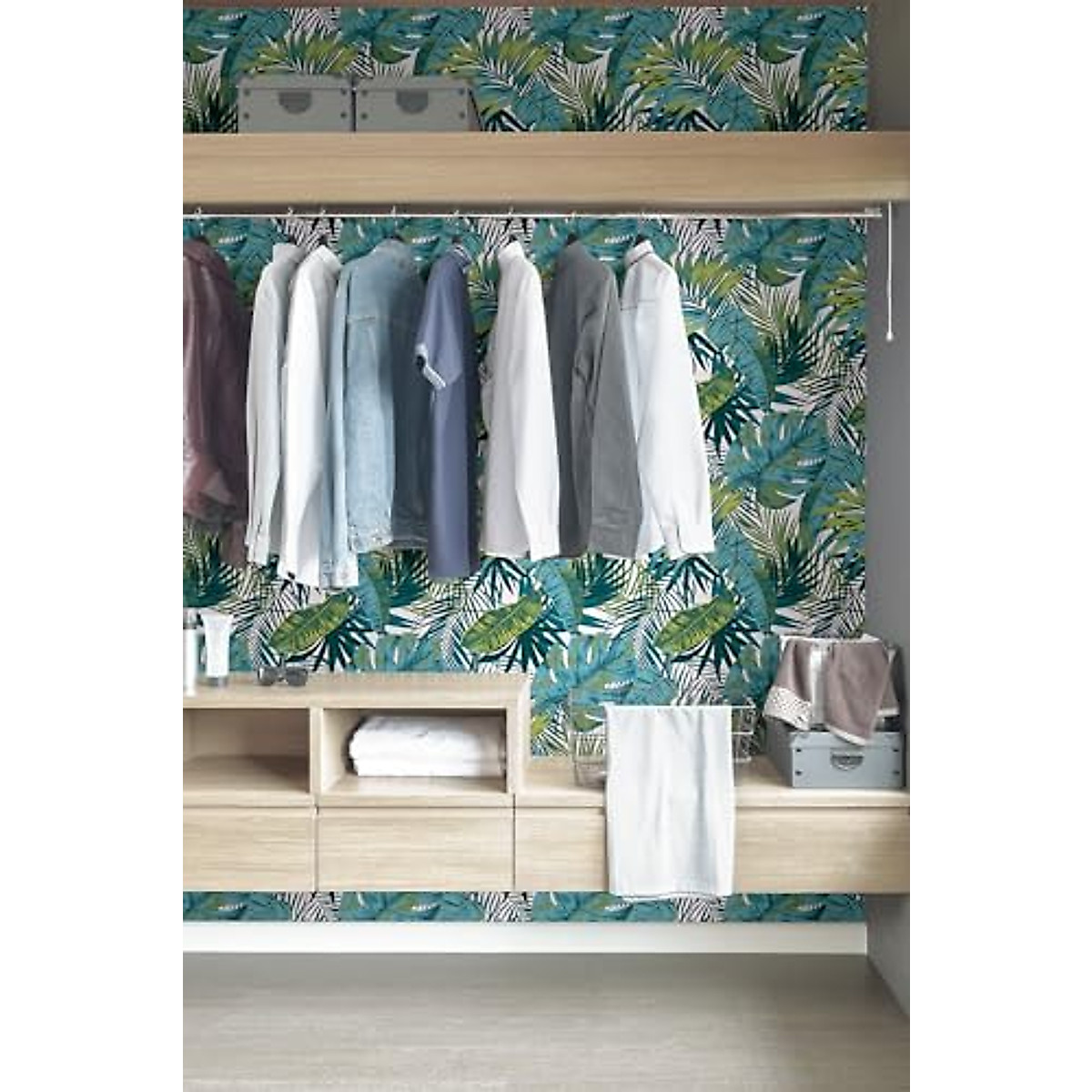 My Style Bangalow Tropical Palm Peel and Stick Wallpaper