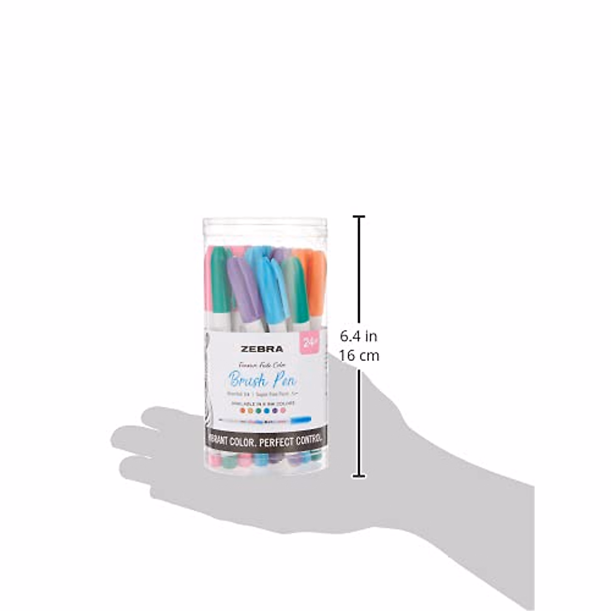 Zebra Pen Funwari Brush Pen, Assorted Colors, 24-Pack