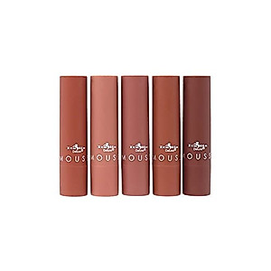 Italia Deluxe Top Five Mousse Matte Lipstick Set Send Nudes