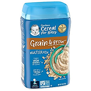 Gerber 2nd Foods Baby Cereal, Multigrain, 8 OZ (Pack of 3)