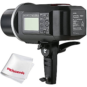 Godox AD600BM Bowens Mount 600Ws GN87 HSS Outdoor Flash Strobe Light with 2.4G Wireless X System, 8700mAh Battery to Provide 500 Full Power Flashes Recycle in 0.01-2.5 Second, W/Cleaning Kit