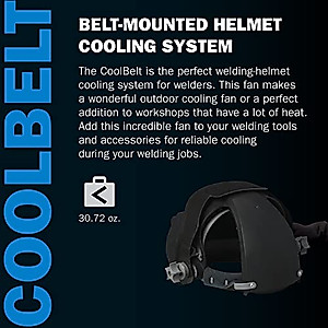Miller 245230 CoolBelt Welding-Helmet Cooling System, Black