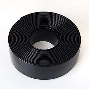 50ft Long 2" Wide Vinyl Chair Strapping. Repair & Replacement Matte Finish. for Patio Outdoor Lawn Garden Durable Attractive (Black)