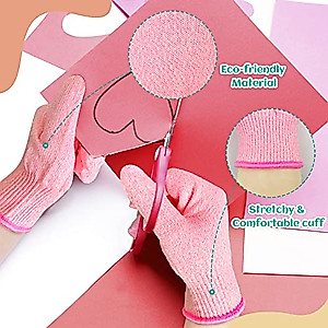 Evridwear Cut Resistant Gloves for Kids 4-6 Years, Level 5 Protection Cutting Gloves Food Grade for Cooking, Whittling, Wood Carving, Gardening and DIY