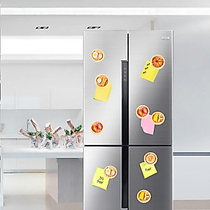 6 Pcs Cute Magnets Funny Fridge Magnets, Food Steamer Refrigerator Magnets, Fridge Magnets 3D Resin Magnets for Office Whiteboard, Kitchen Decorations+100 Sheets/Pad Self-Stick Note Pads