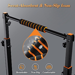 Sportsroyals Dip Bar, Adjustable Parallel Bars for Home Use, Dip Station with 6 Height Level & 1200LBS Weight Limit