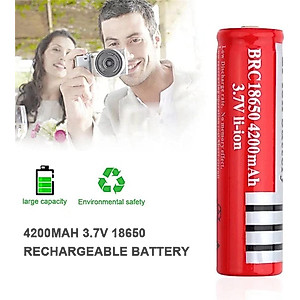 KOBJC Batteries Battery Rechargeable 3.7V Hq Ni-Mh Battery 4200 Mah Cell for Gas Cooker Oven Burner Led Torch and Clock- 4 Pcs Battery