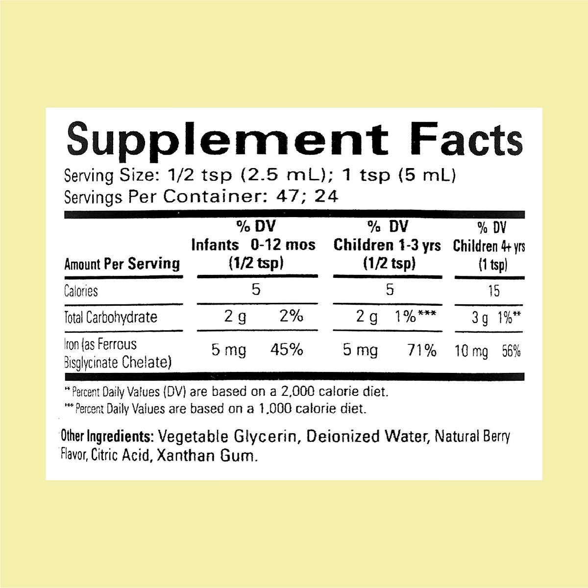 CHILDLIFE ESSENTIALS Liquid Iron - Liquid Iron Supplements for Kids, Iron Drops, Toddler Iron Supplement, Iron Liquid, Iron for Kids, Baby Iron Supplement, Gluten Free - Natural Berry, 4 Fl Oz