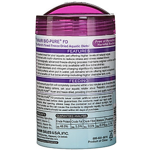 Hikari Bio-Pure Freeze Dried Spirulina Brine Shrimp Cubes for Pets, 0.42-Ounce