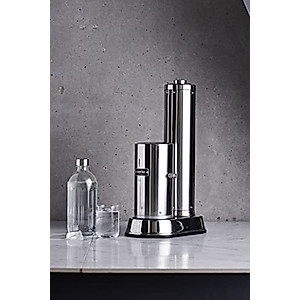 aarke Carbonator Pro Premium Carbonator/Sparkling & Seltzer Water Maker with Glass Bottle - Stainless Steel