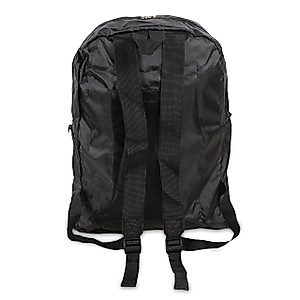 J World New York Buena Folding Backpack, Black, 6 X 11 X 15.7 (H X W X D)