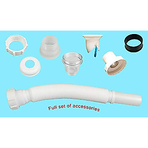 bretoes 1-1/4 Inch Anti-Odor Expandable Flexible Universal Sink Drain Pipe Wash Basin S Tube Down Tube P Trap Tubing (1 1/4 A)