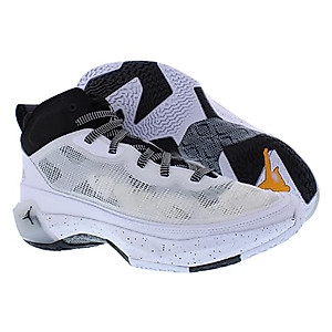 Nike Men's Air Jordan XXXVII Basketball Shoe (White/Citrus/Black, us_Footwear_Size_System, Adult, Men, Numeric, Medium, Numeric_12)