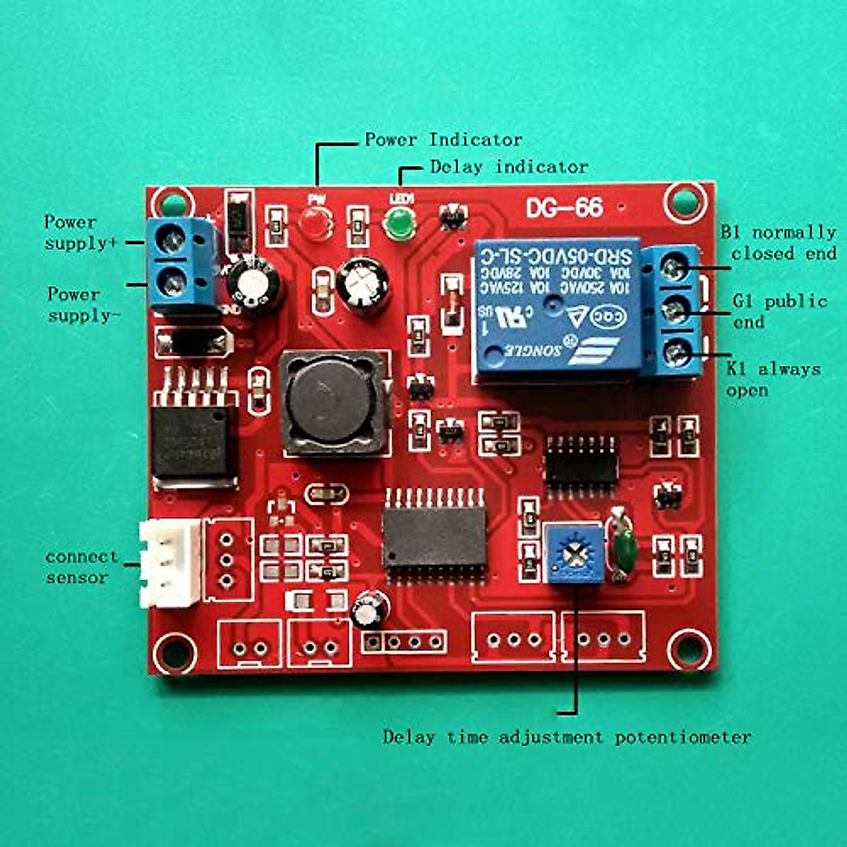 Taidacent 24V Audio Signal Trigger Relay Module Sound Sensor Sound Delay Input Audio Signal Relay Control Switch Performance Stable